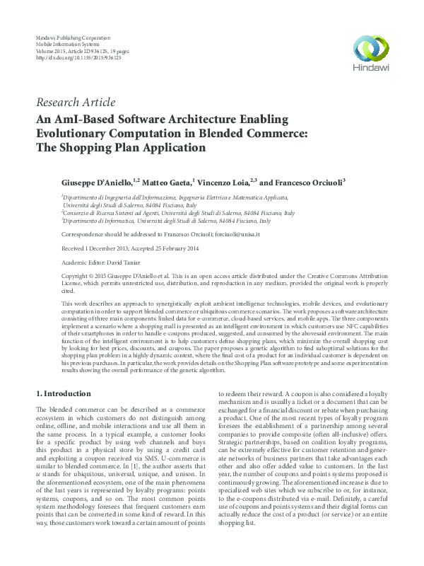 Pdf An Ami Based Software Architecture Enabling Evolutionary Computation In Blended Commerce