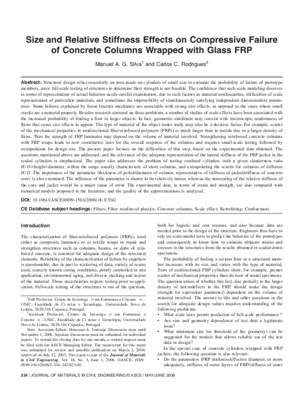 (PDF) Size and relative stiffness effects on compressive failure of ...