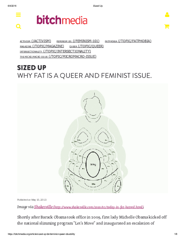 (PDF) Sized Up: Why Fat is a Queer and Feminist Issue