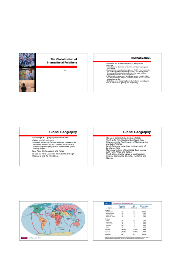 (PDF) The Globalization of International Relations Globalization