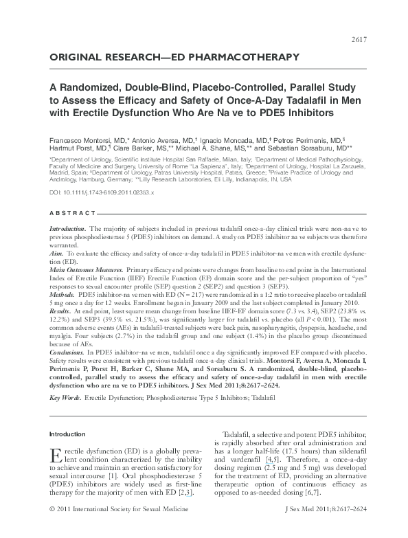 (PDF) A randomized, double blind, placebo-controlled, parallel and ...