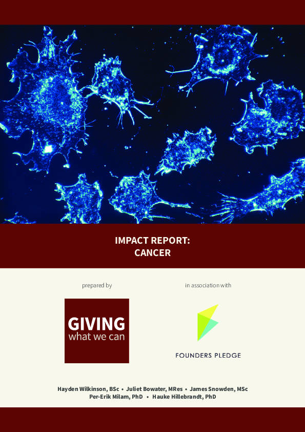 (PDF) Cause report: Cancer