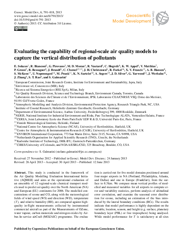 (PDF) Evaluating the capability of regional-scale air quality models to ...