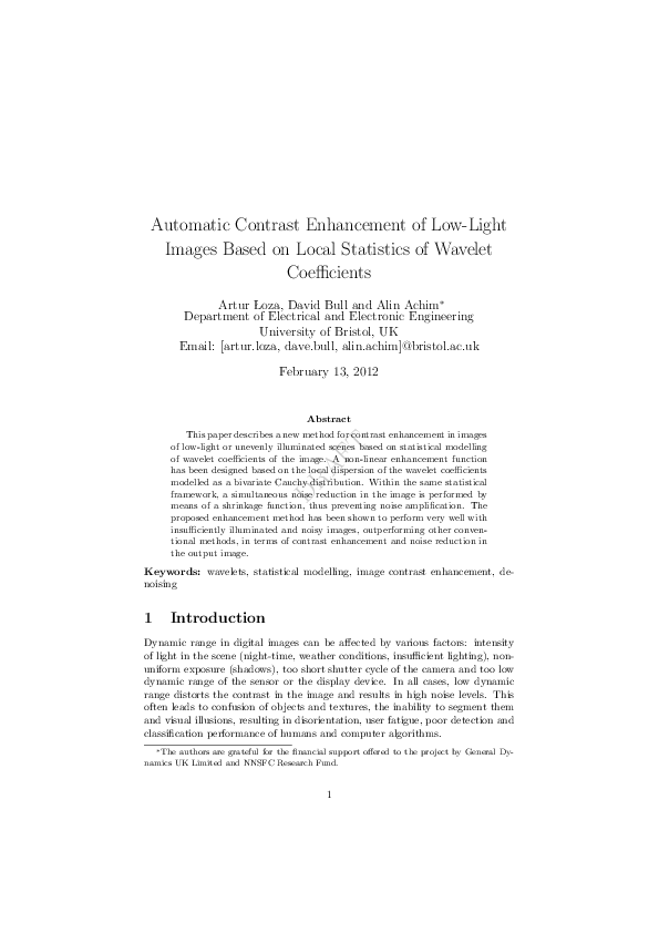 (PDF) Automatic contrast enhancement of low-light images based on local ...
