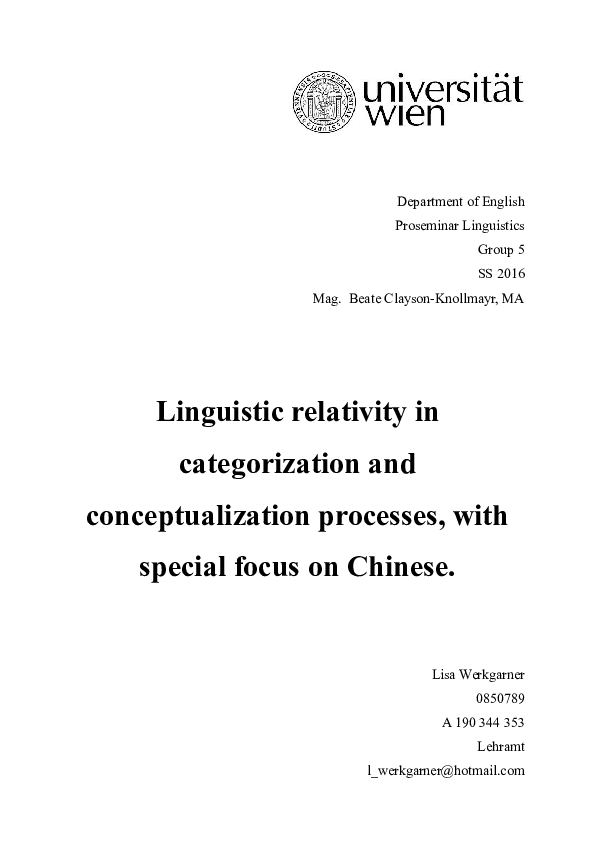 (DOC) Linguistic relativity in categorization and conceptualization ...