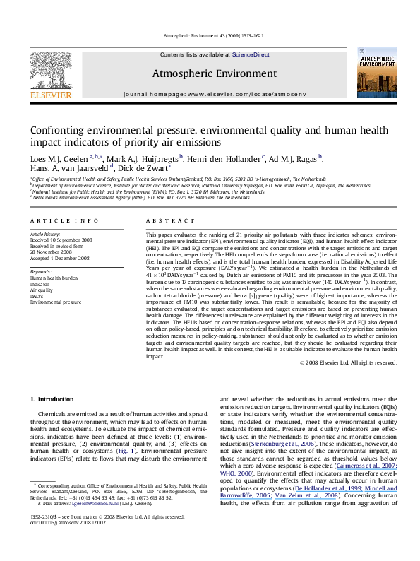 (PDF) Confronting environmental pressure, environmental quality and ...