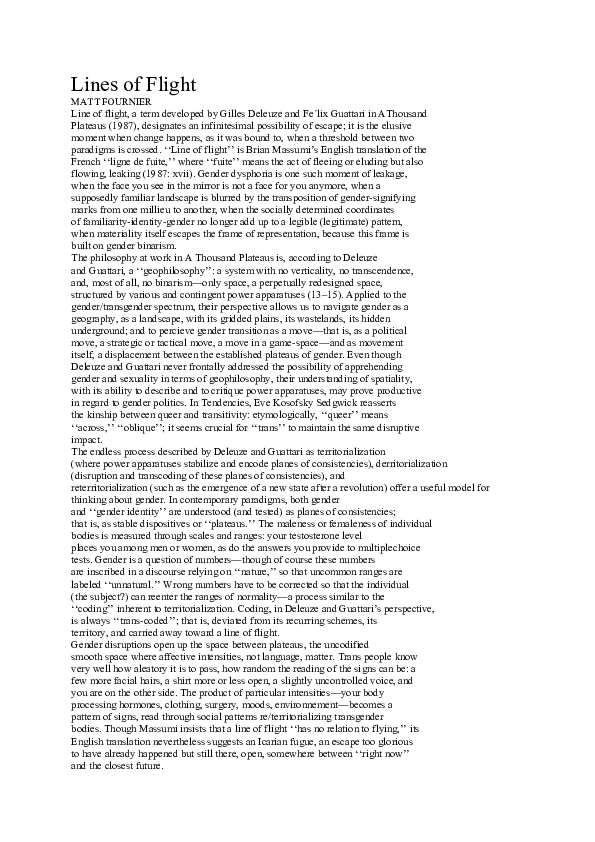 (PDF) Lines of Flight