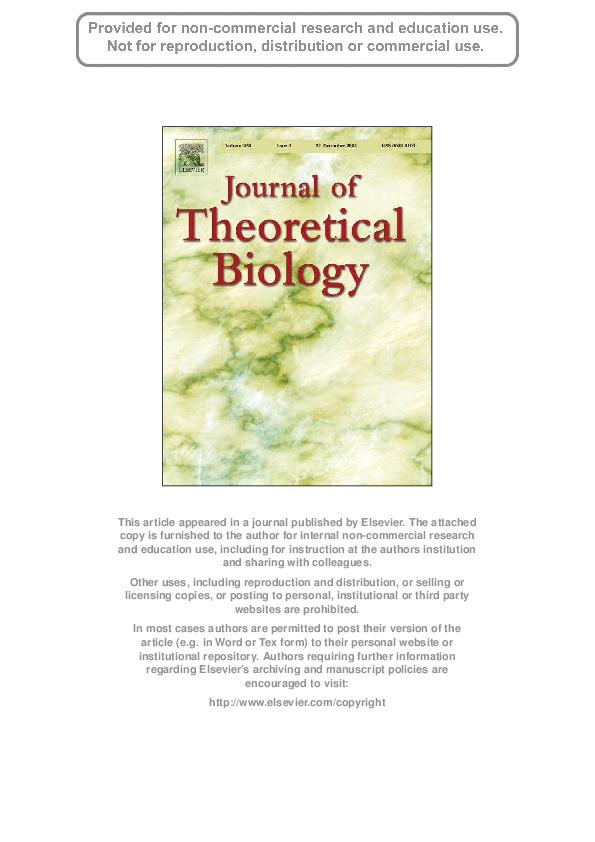 (PDF) Rossi dynamics patterns JTB 2008