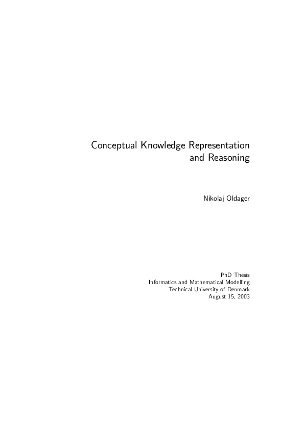 (PDF) Knowledge Representation and Reasoning in Conceptual Spaces