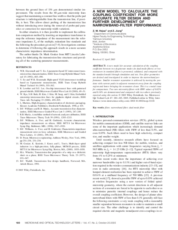 (PDF) A new model to calculate the coupling coefficient for more ...