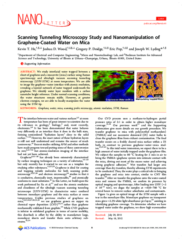 (PDF) Scanning Tunneling Microscopy Study and Nanomanipulation of ...