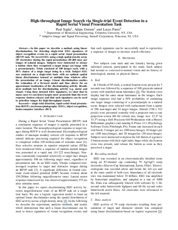 (PDF) High-throughput image search via single-trial event detection in ...