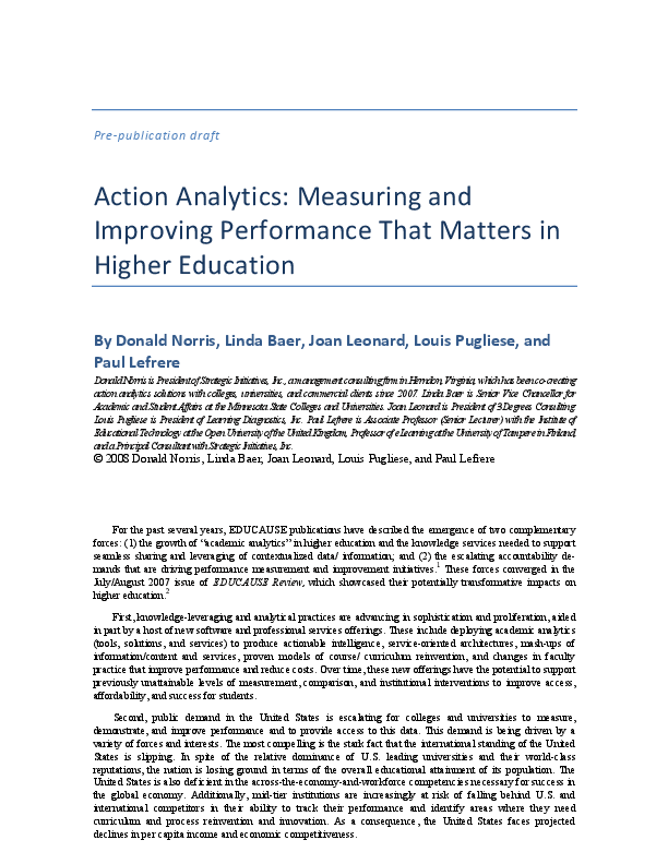 (PDF) Action Analytics: Measuring and Improving Performance that ...