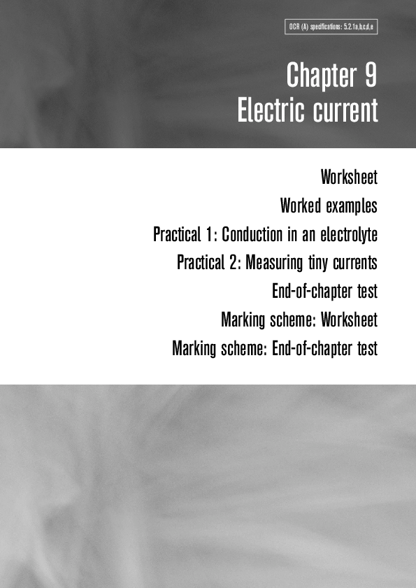 (PDF) Electric current