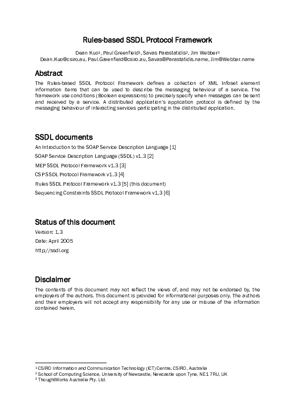 (PDF) Rules-based SSDL Protocol framework