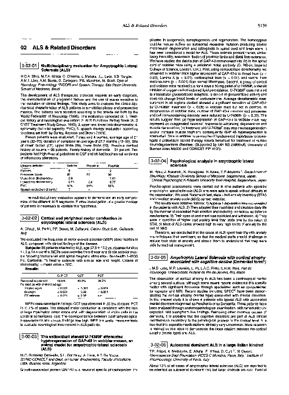 (PDF) 3-02-01 Multidisciplinary evaluation for amyotrophic lateral ...