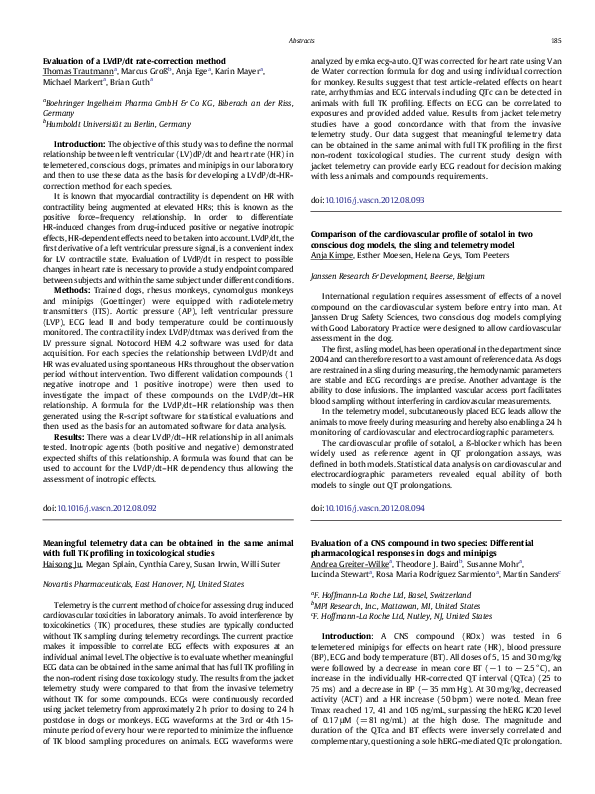 (PDF) Evaluation of a LVdP/dt rate-correction method