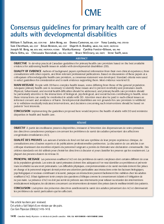 (PDF) Consensus guidelines for primary health care of adults with ...