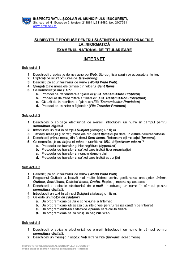 subiecte bac informatica