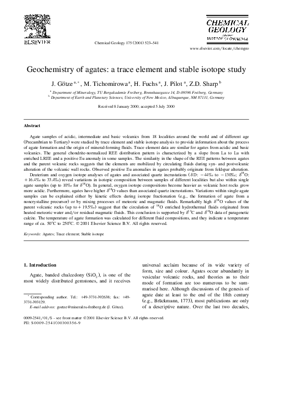 (PDF) Defect structure and luminescence behaviour of agate ö results of electron paramagnetic ...