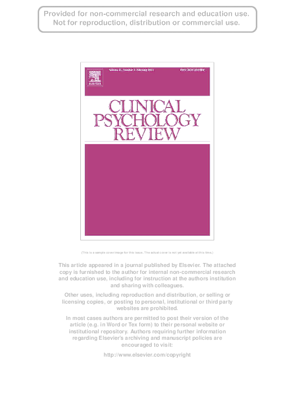 (PDF) The efficacy of habit reversal therapy for tics, habit disorders ...