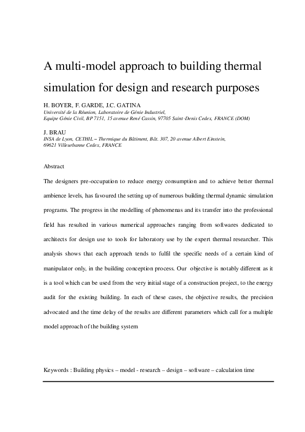(PDF) A multimodel approach to building thermal simulation for design ...
