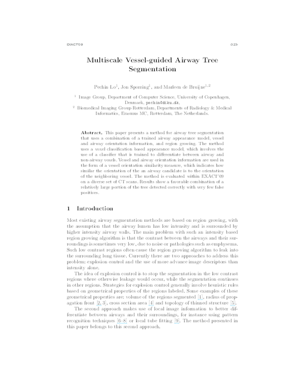 (PDF) Multiscale Vessel-guided Airway Tree Segmentation