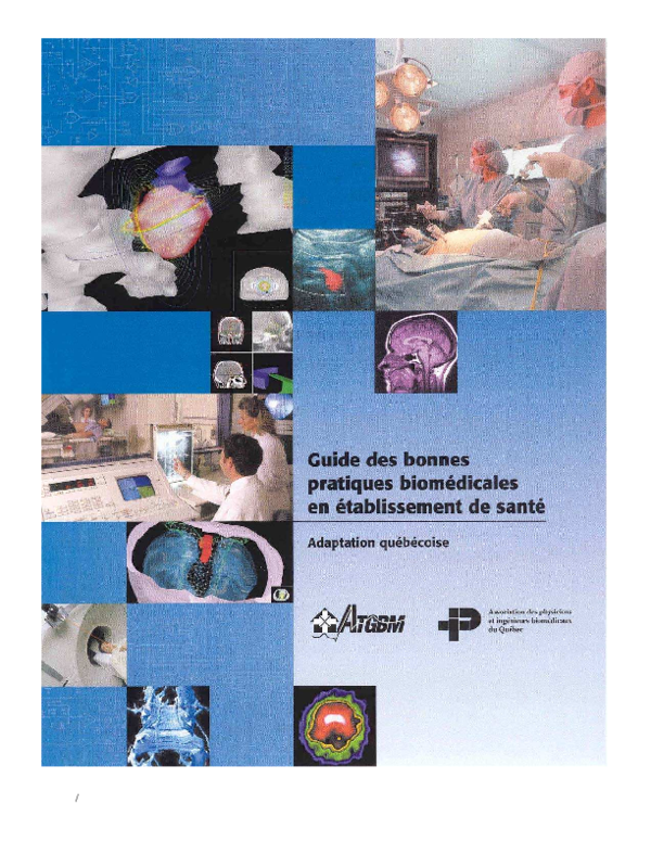 (PDF) Guide bonnes pratiques biomedicales quebecois juin