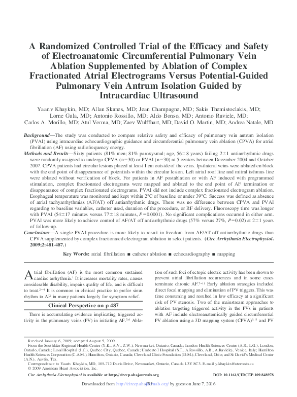 (PDF) A Randomized Controlled Trial of the Efficacy and Safety of Electroanatomic ...