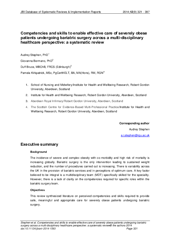 (PDF) Effective multidisciplinary working: the key to high-quality care ...