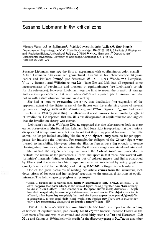 (PDF) Susanne Liebmann in the critical zone