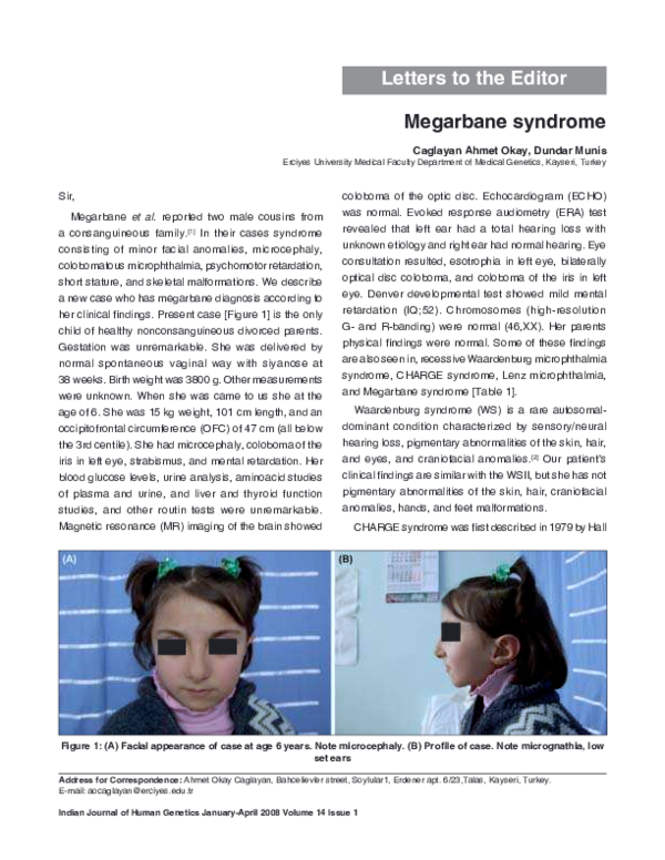 (PDF) Megarbane syndrome