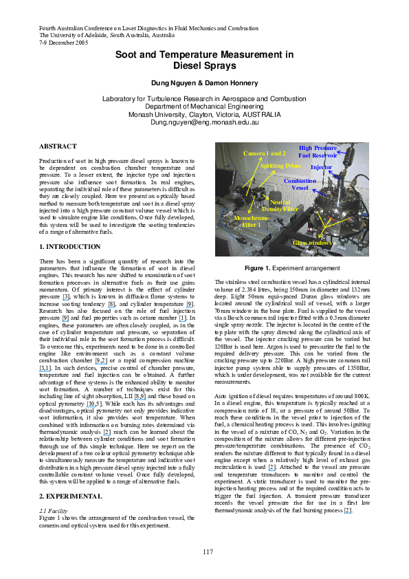 (PDF) Soot and temperature measurement in diesel sprays
