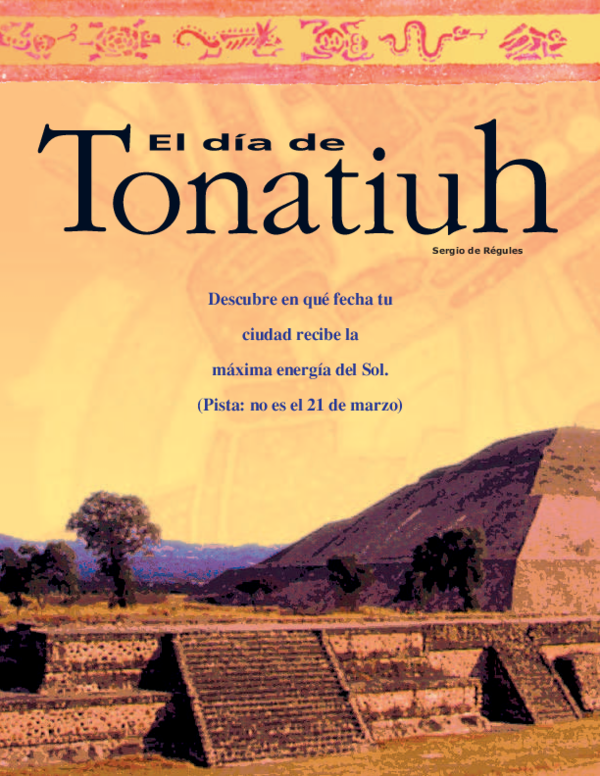(PDF) El día de Tonatiuh