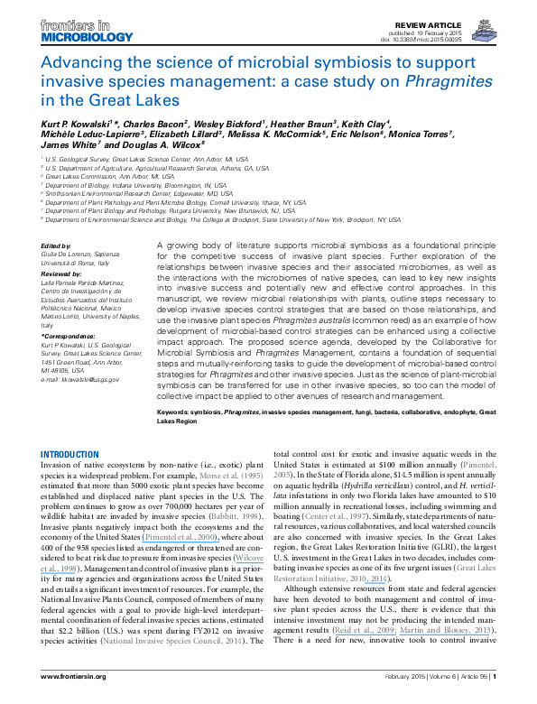 (PDF) Advancing the science of microbial symbiosis to support invasive ...