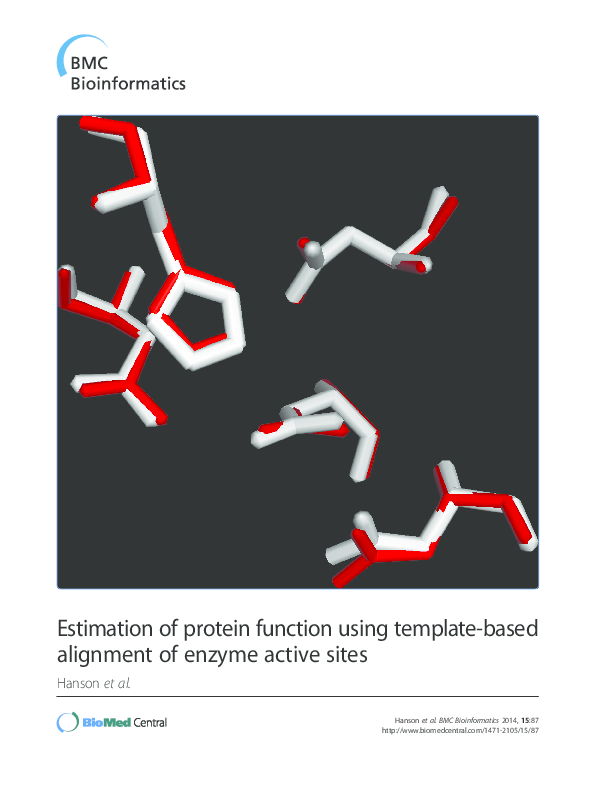 (PDF) Estimation of protein function using template-based alignment of ...