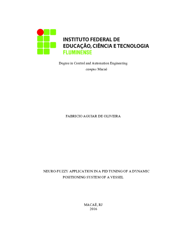 Pdf Neuro Fuzzy Application In A Pid Tuning Of A Dynamic Positioning