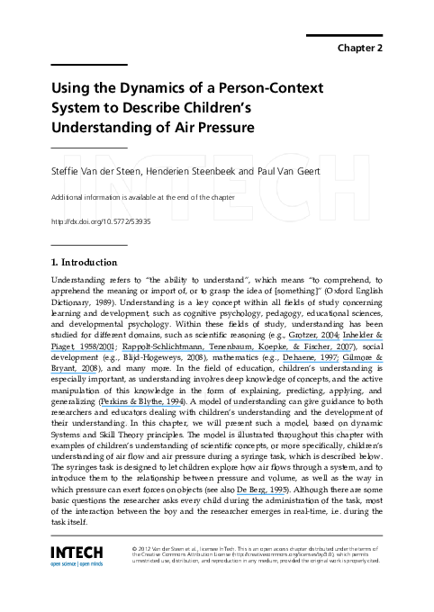 (PDF) Using the Dynamics of a Person-Context System to Describe ...