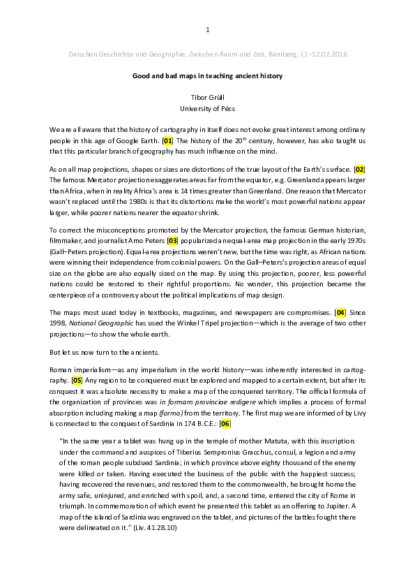 (PDF) Good and Bad Maps in Teaching Ancient History (text)