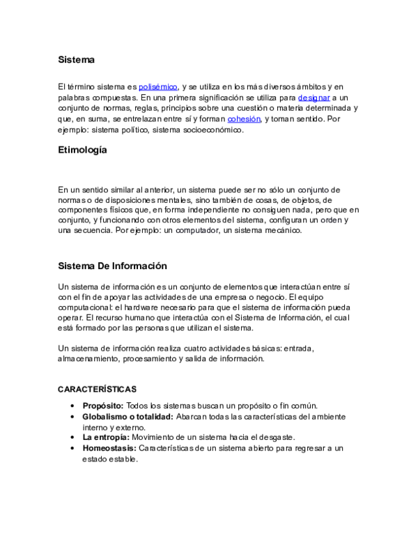 (DOC) Definicion de sistema
