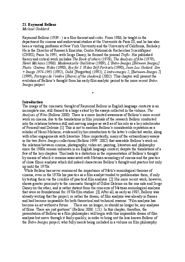 (DOC) Raymond Bellour