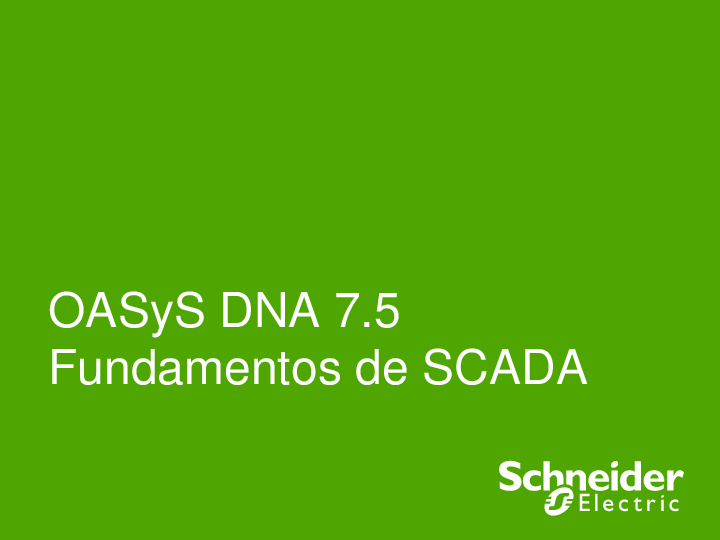 (PDF) OASyS DNA 7.5 Fundamentos de SCADA
