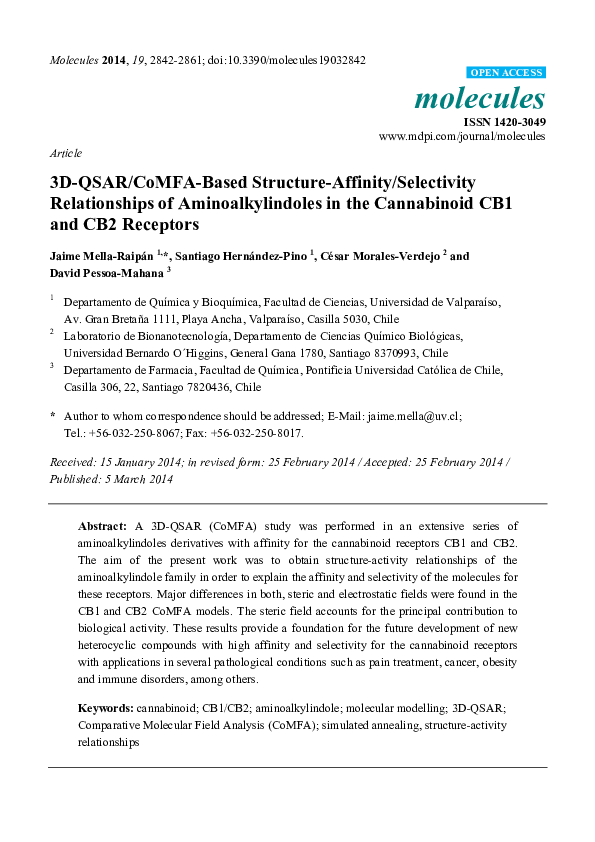 Pdf 3d Qsar Comfa Based Structure Affinity Selectivity Relationships