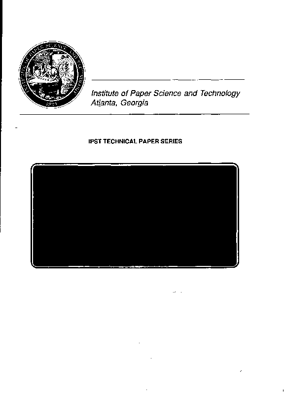 (PDF) Institute of Paper Science and Technology Atlanta, Georgia