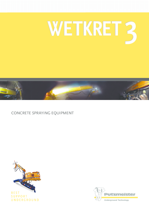 (PDF) PUTZMEISTER UNDERGROUND- WETKRET 3 - CONCRETE SPRAYING EQUIPMENT