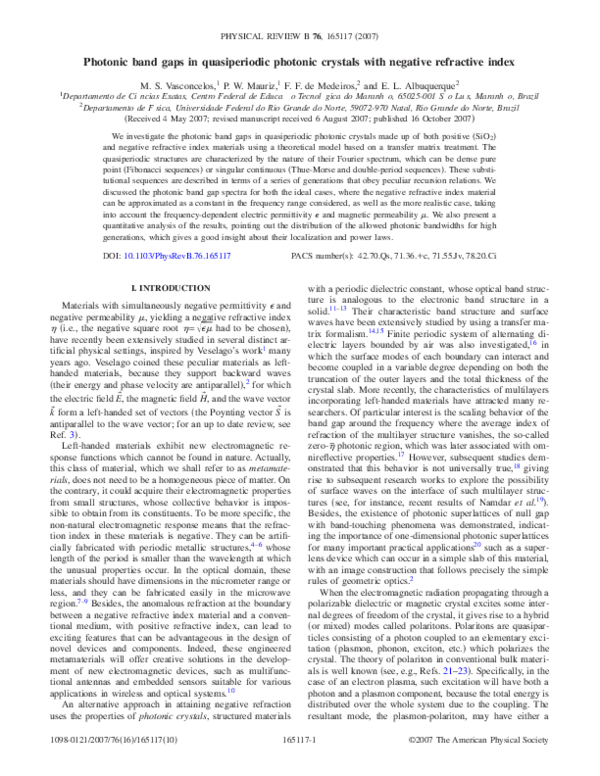 (PDF) Photonic band gaps in quasiperiodic photonic crystals with ...