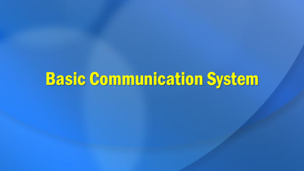 (PDF) Basic Communication System