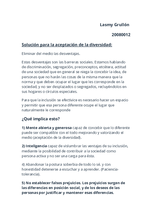 (DOC) DIVERSIDAD Lasmy Grullón