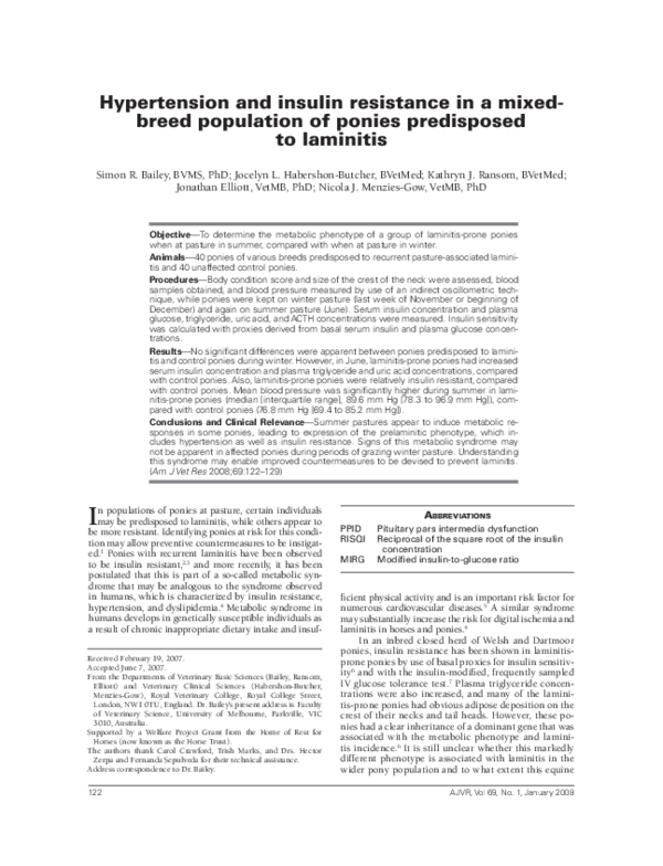 (PDF) Bailey et al 2008 AJVR Redwings