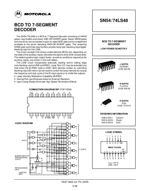(PDF) BCD TO 7-SEGMENT DECODER